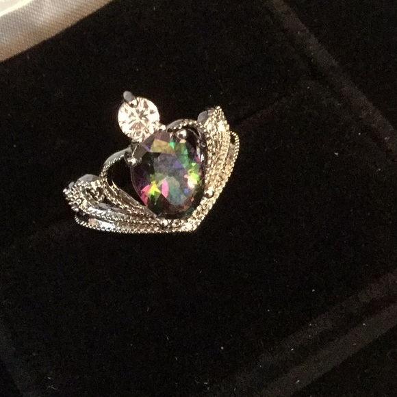 Miami Gems | Jewelry | Crown Ring Midnight Mystic Topaz Ring | Poshmark